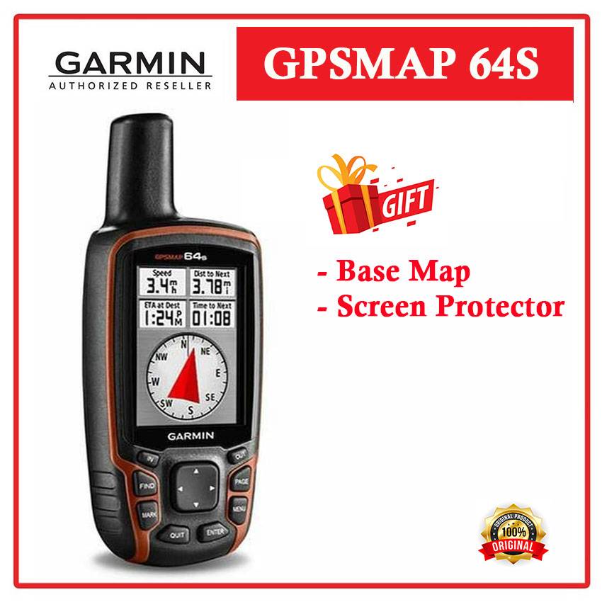 Garmin GPSMAP S Tracking Handheld GPS Original Set FREE Update Base Map Screen Protector